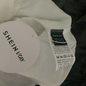 SHEIN | Skirts | Nwt White Eyelet Lace Ruffle Mini Skirt | Poshmark